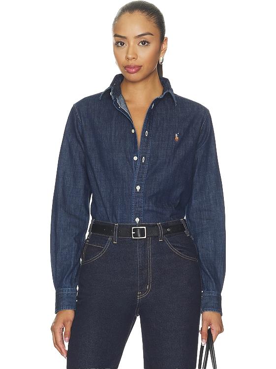 POLO RALPH LAUREN Polo Ralph Lauren Denim Collared Sport Shirt